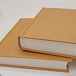 5.5x8.25 Sketch Book, Pack of 2, 240 Sheets (68lb/100gsm), Hardcover Bound Sketch Notebook, 120 Sheets Each, Acid Free Blank Drawing Paper, Ideal for Kids & Adults, Kraft Cover