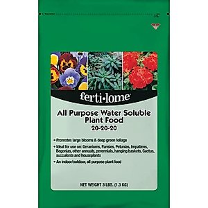 Fertilome (11722) All Purpose Water Soluble Plant Food 20-20-20 (3 lb.)