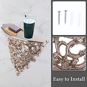 Ciieeo Floating Shelves Crystal Display Shelf Flower Pot Stands Bathroom Rustic Wall Shelf Decor Boho Wall Mounted Bookshelf Sundries Organizer Zen Meditation Yoga Decorations