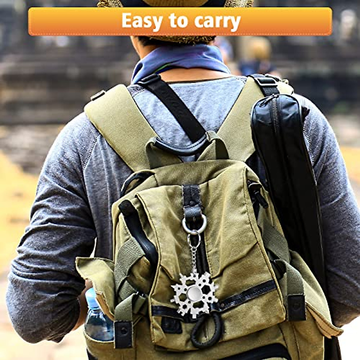 Gifts for Men Dad Boyfriend Him, MAFEHAN 23 in 1 Snowflake Multitool with Fidget Spinners, Cool Gadgets As Birthday Fathers Day Valentine's Gifts, Christmas Gifts Stocking Stuffers for Men(Silver)