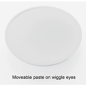 Essentials By Leisure Arts Eyes Paste On Moveable 10Mm Black 14Pc Googly Eyes, Google Eyes for Crafts, Big Googly for Crafts, Wiggle Eyes, Craft