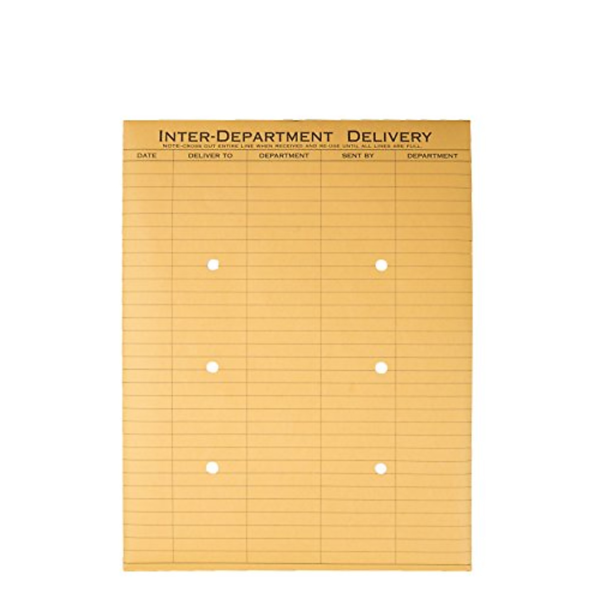 Quality Park Interoffice Envelopes, String and Button, Brown Kraft, 10 x 13, 100 per Case, (63561)