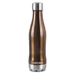 Milton Duke 1000 Thermosteel Hot and Cold Water Bottle, 920 ml, Coffee Brown