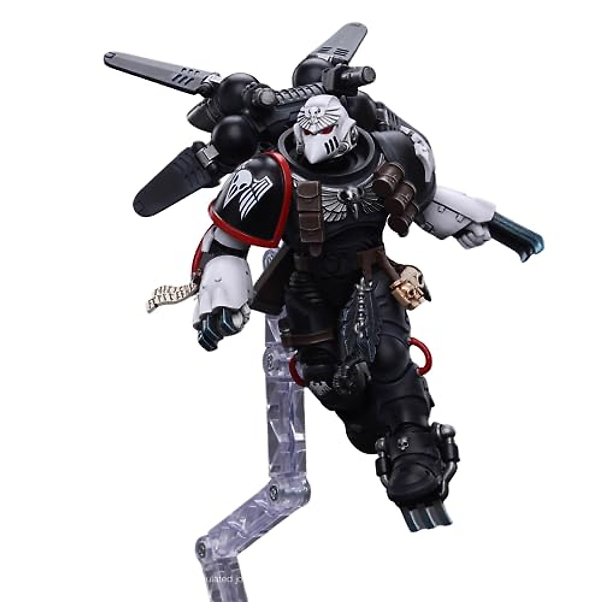 JOYTOY Warhammer 40K Action Figure, Raven Guard Chapter Master Kayvaan Shrike, 4.7Inch 1/18 Collection Model for Unisex, Christmas, Birthday Gifts, Ages 15 and Up