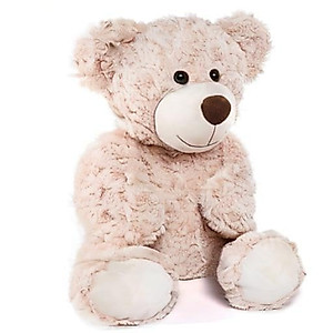 Tezituor Brown Beige Teddy Bear Stuffed Animal - 24 inches Teddy Bear Plush Toy for Boys and Girls