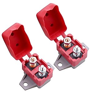 VOZINMOST Automatic Reset Circuit Breaker 15Amp 12V/24V DC Stud Type Circuit Breakers Suitable for Automotive, Marine(Pack of 2)