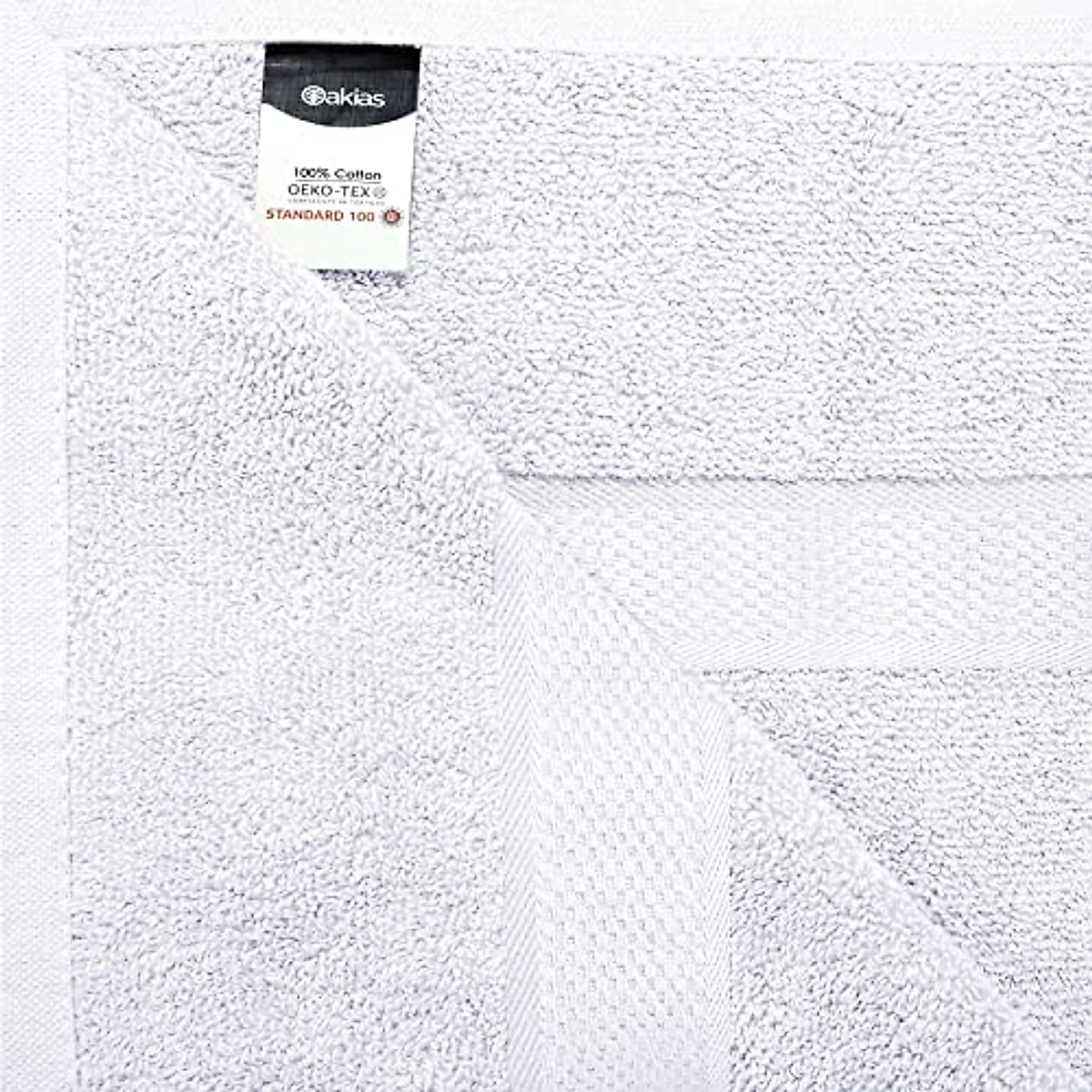 Oakias 6 Pack White Hand Towels – 16 x 28 Inches – 600 GSM Quality – Highly Absorbent & Soft Gym Towels