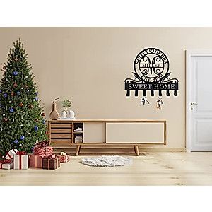 HRZSIGNFC Personalized Key Holder for Wall, Metal Key Hooks for Wall, Wall Key Holder, Custom Name Key Rack for Wall, Coat Rack, Towel Rack, Key Hanger for Wall, Custom Name Key Holder