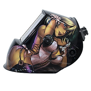 TGR Extra Large View True Color Auto Darkening Welding Helmet - 4"W x 3.65"H (Anime)