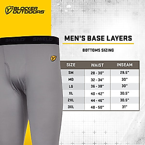 Scent Blocker Shield Series Koretec Tech Weight Pants for Men, Base Layers for Men - Light Grey (Large)