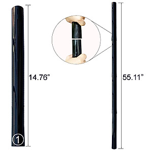 4Pack 1.25 Inch Vacuum Extension Wands with 1-1/4" Fitting (32mm) (1.25 in) - 1.25 Inch Shop Vac Extension Tubes, Accessories and Attachment 32mm, Replacement Vacuum Cleaner Extension Pipe Tubes