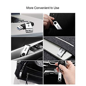 Netac 128GB USB Stick USB 3.0 Flash Drive, Up to 90MB/s, Thumb Drive for Data Storage, Pen Drive with Swivel Design, Memory Stick for External Storage Data/Computer/PC/Laptop/Sound