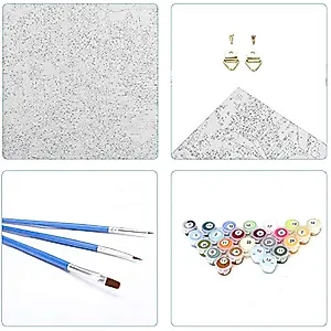 Komking Paint by Number for Adults Kids, Paint by Numbers Kits on Canvas Painting Kit for Art Crafts Gift, Magic Cat 16x20inch Without Frame