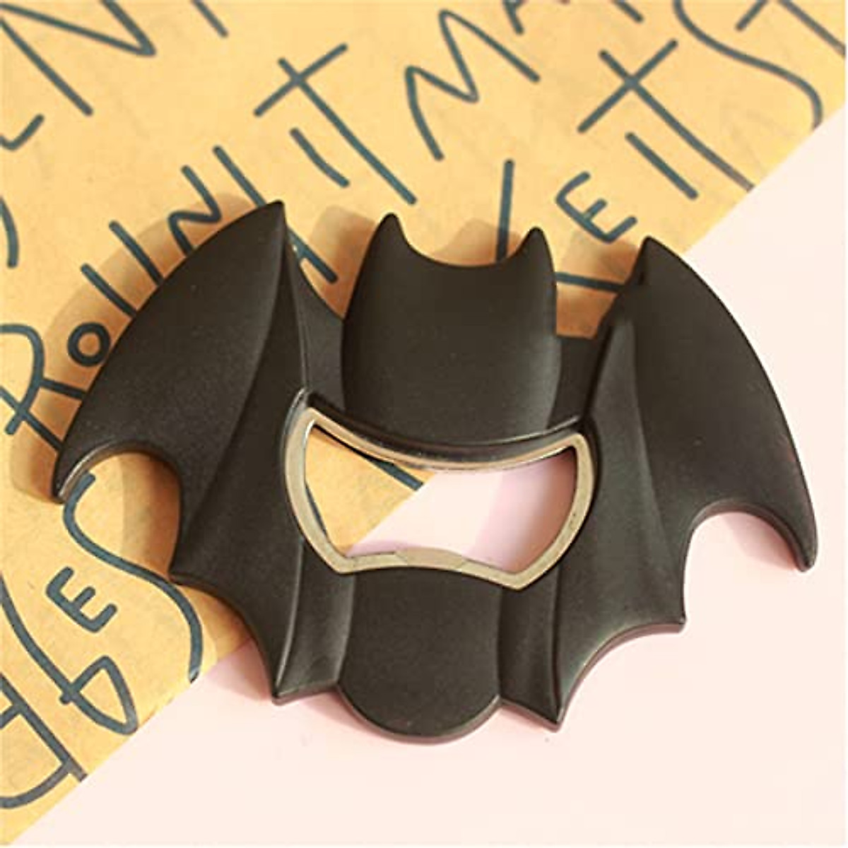 SHFICDJ Batman Bottle Opener Fridge magnet,Beer Bottle Openers,Rubber Coated, Stainless Steel.