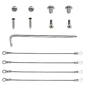SDTC Tech 4 Pack Anti-Theft and Anti-Drop Security Chain Strap Ropes with Special Hole Screws and Screw Wrenches Compatible with Google Nest Cam Outdoor or Indoor Safety Equipment