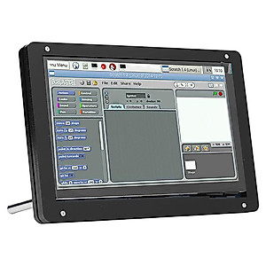 Gerioie Monitor Case, Screen Case, 7 Inch Full-View for Support Raspberry Pi(Metal Bracket Shell)