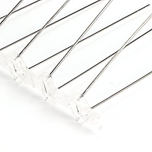 Uxsiya Bird Repellent, Bird Spikes Repel Large Parasitic Birds with Stainless Steel Tip for Garden