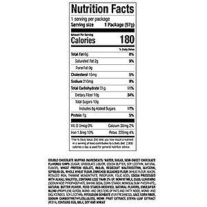 Nutrisystem® Double Chocolate Breakfast Muffins Pack, Helps Support Weight Loss - 16 Count