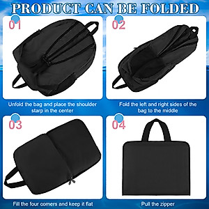 Reginary 24 Pcs Backpack 17" Backpacks Foldable Lightweight Bookbags Student Outdoor Travel School Book Bag with Storage Bag (Black)