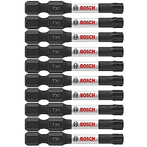 BOSCH ITT302B 10-Pack 2 In. Torx #30 Impact Tough Screwdriving Power Bits