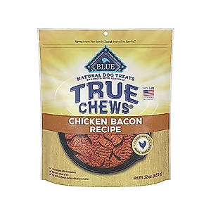 Blue Buffalo True Chews Natural Dog Treats, Chicken Bacon Recipe, 22 oz bag