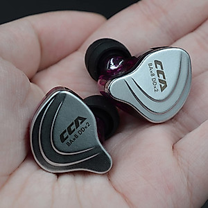 CCA C10 in Ear Monitor Headphone 10 Hybrid Drivers Wired Earbud 4BA 1DD HiFi IEM Earphones Stereo Noise Isolating Earphone with Detachable Cable for Musicians Singers Studio Audiophiles Dj PC