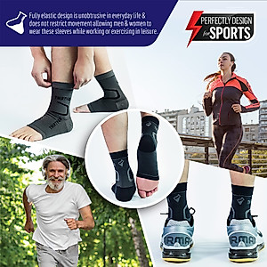 Thirty48 Plantar Fasciitis Socks, 20-30 mmHg Foot Compression Sleeves for Ankle/Heel Support, Increase Blood Circulation, Relieve Arch Pain, Reduce Foot Swelling (Black & Pink (2 Pairs), Large)