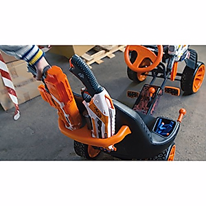 Hauck Nerf Battle Racer Pedal Go Kart, Orange/Grey/Black, Large