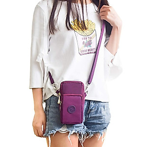 WITERY Women Mini Crossbody Bag Purse Wrist Cell Phone Bag Women’s Shoulder Handbag Multiple pocket Wallet for Ladies