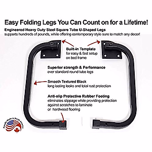 Murphy Bed Queen Size Hardware Kit - DIY Wood Frame Folding Cabinet Wall Bed for Guestroom Easy to Build, Made in USA