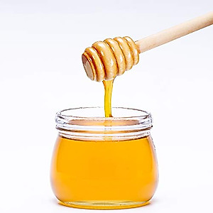 Honey Dippers 6 inch, 20PCS Premium Wooden Honey Stirrer for Honey Jar Dispense Drizzle Honey and Wedding Party Gift