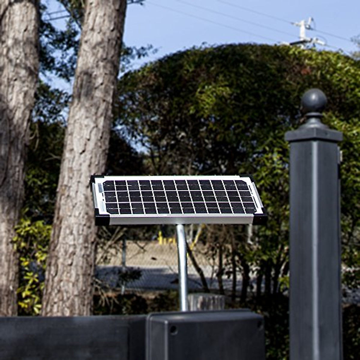 10 Watt Solar Panel Kit (FM123) for Mighty Mule Automatic Gate Openers,Black Cell