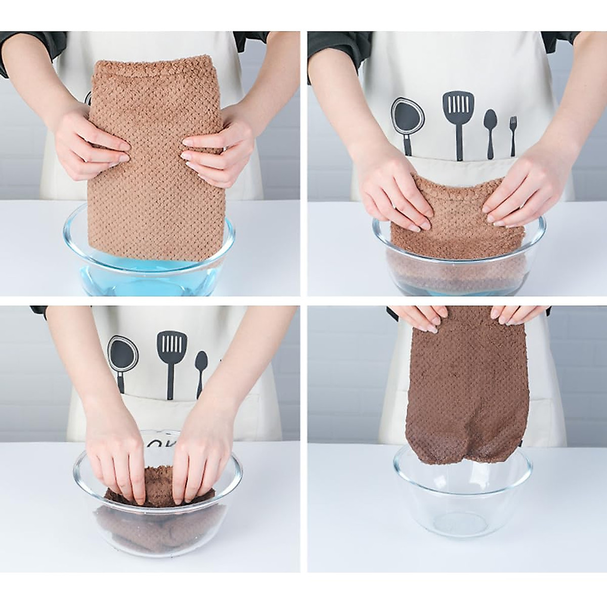 Healeved 4 PCS Broom Covers Broom Sweeping Cloth Broom Replacement Cloth Floor Cleaning Cloths Dusting Broom Covers Washable Duster Broom Dust Mop Cleaning Tool