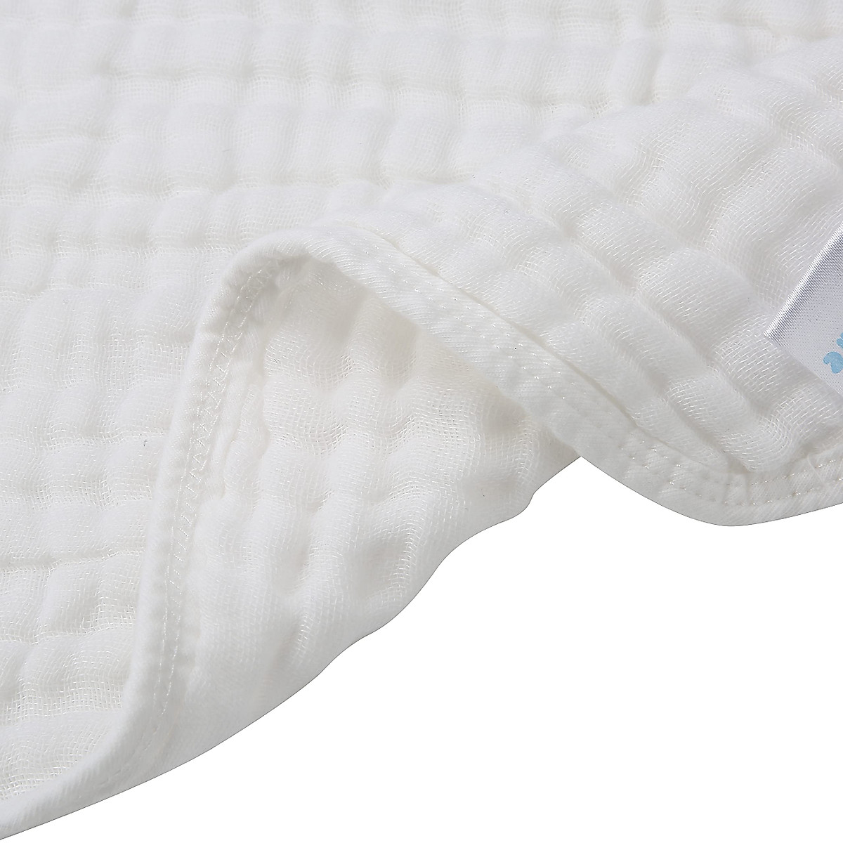 CottCare Baby Muslin Washcloths,Natural Purified Muslin Cotton Baby Wipes 6 Layer Absorbent Soft Newborn Baby Face Towel for Sensitive Skin,Baby Registry as Shower 5 Pack 10x10 inches