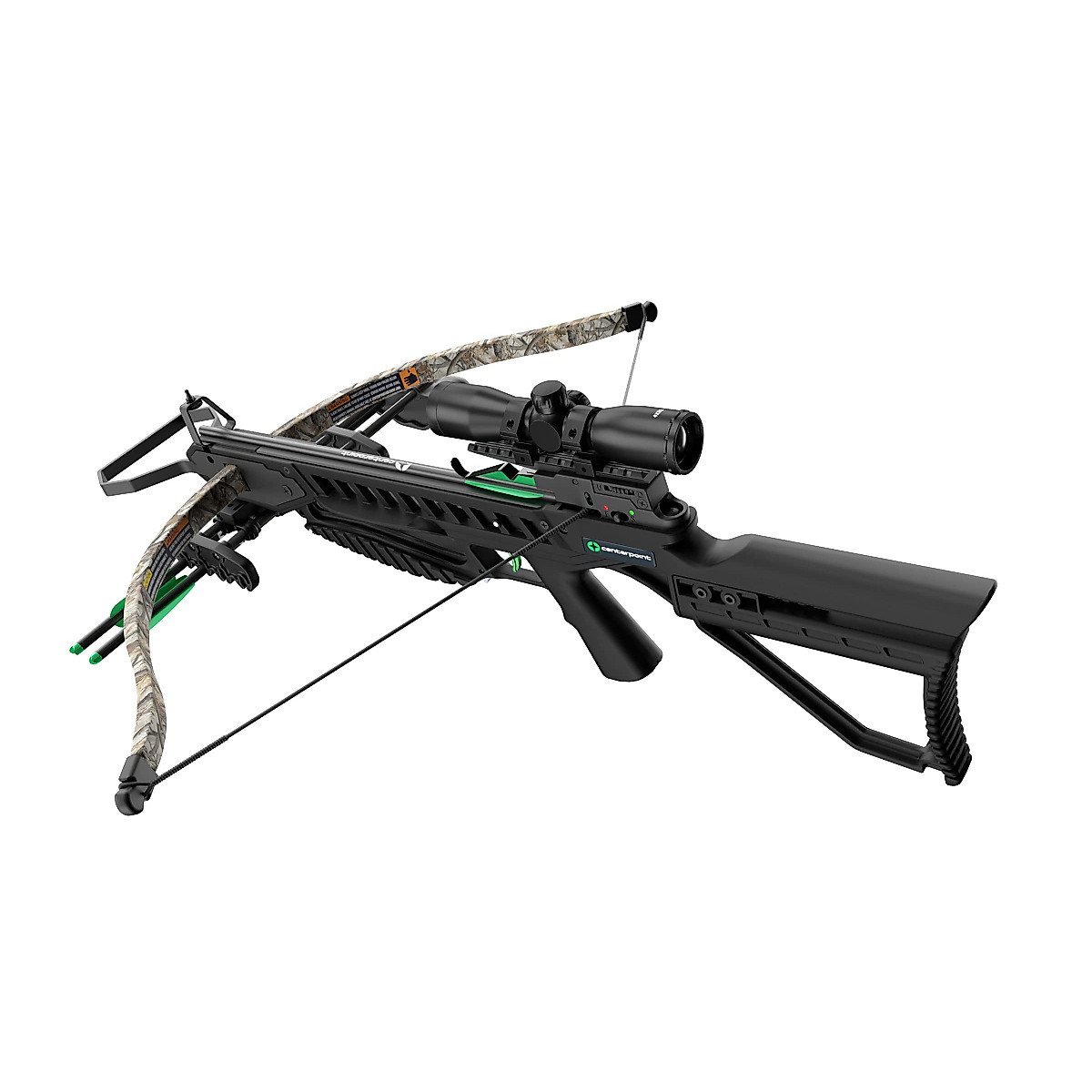 CenterPoint Tyro 4X Recurve Crossbow Package With 4x32mm Scope, Camo