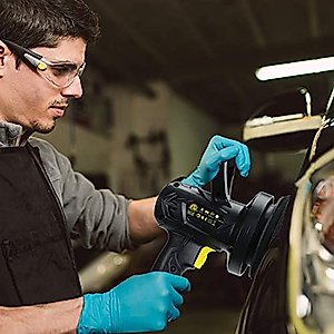 Buffer Polisher, 6-inch Electric Variable Speed Car Buffer Machine, Random Orbital Polisher Waxer Kit with 3 Pads for Car Detailing Polishing and Waxing, CUBEWAY