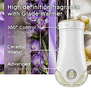 Glade PlugIns Refills Air Freshener, Scented and Essential Oils for Home and Bathroom, Lavender & Vanilla, 3.35 Fl Oz, 5 Count