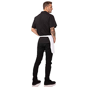 Chef Works Unisex Four-Way Apron, White, One Size