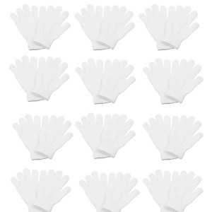 FOMANN Children Warm Magic Gloves Teens Winter Gloves Boys Girls Knit Gloves(7 to 16 years old) (White)