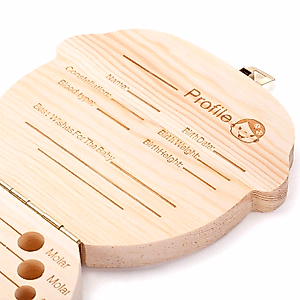 CampTek Baby Tooth Box and Tooth Holder,Tooth Fairy Box Special for Kids Keepsake,Teeth Storage