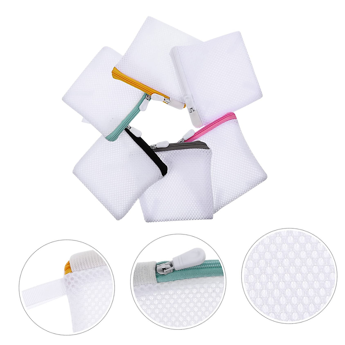 JOINPAYA 6pcs Laundry Bag Mesh Wash Bag Mini Washing Machine Underwear Washing Bag Wash Bags Protecting Wash Bag Foldable Wash Bag Laundry Pouch Travel Sandwich Mesh Laundry Mesh Bag Bra