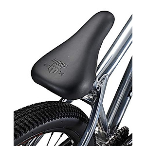 Mongoose Fireball Dirt Jump Mountain Bike, 26-Inch Wheels, Mechanical Disc Brakes, Chrome