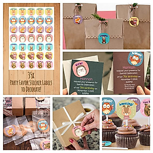 Woodland Themed Christmas Party Hats Making Kit c/w Chenille Stems & Stickers. Group Activities, DIY Art Craft Home Project. Birthday, Easter & Fiesta Decoration for Kid