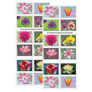 USPS Garden Beauty (2 Booklets of 20) Postage Forever Stamps US Postal First Class Wedding Celebration Anniversary Flowers Party (40 Stamps) 2021 Scott #5558-5567