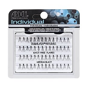 Ardell Duralash Naturals Flares Knot-free Medium Black, 56 Count (Pack of 6)