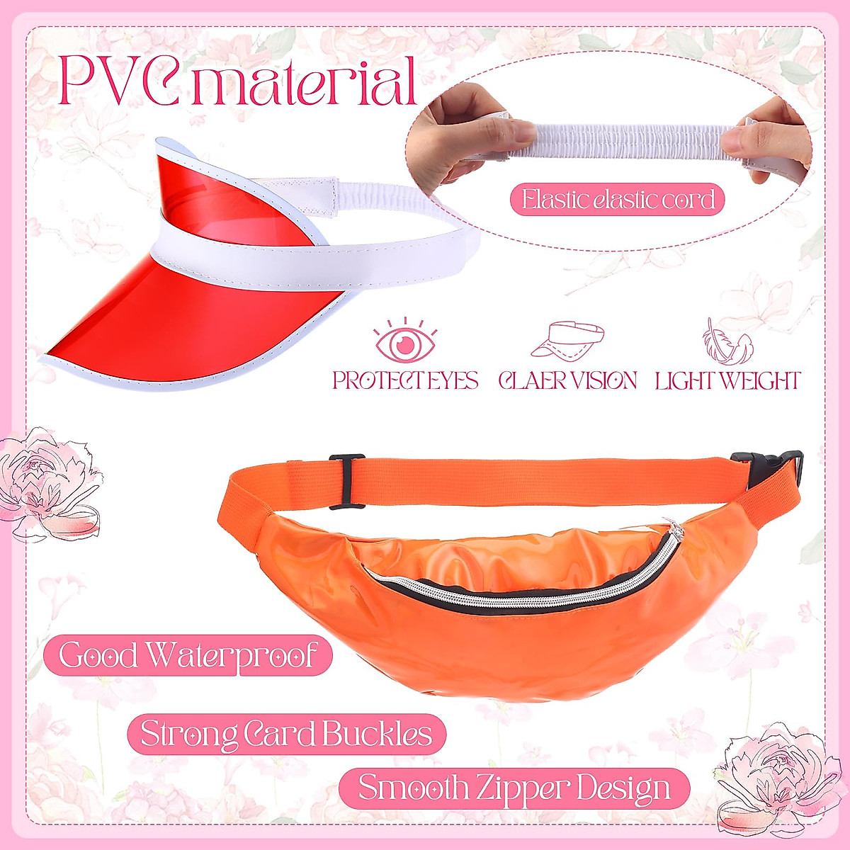 Cozypower 35 Pcs Beach Bachelorette Party Supplies Bachelorette Fanny Pack Bachelorette Sunglasses Sun Visor Hats Drink Pouches Beach Bachelorette Gifts Bridal Shower Party Supplies Wedding Favors