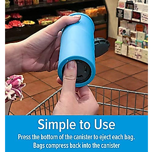 Camco 53104 Grab-A-Bag Shopping Bag Canister - an Eco-Friendly Shopping Solution - Includes (3) Reusable Shopping Bags