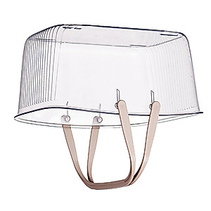 Clear Shower Storage Basket, Portable Shower Caddy, Bathroom Organizer Basket,Portable Shower Caddy Tote Storage Basket With Handles, Lightweight Shower Toiletry Organizer Bin