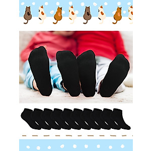 Giegxin 50 Pairs Small Socks Bulk Little Socks Low Cut Ankle small Socks Mini Anklet Socks Soft Cotton Small Socks(Black)