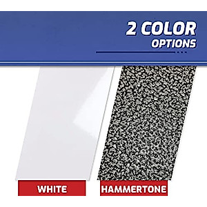 SafeRacks 4x8 Overhead Garage Storage Rack Heavy Duty - White (12"-21") - Holds 600 lb